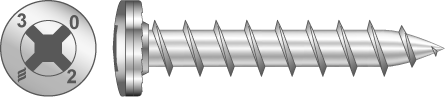 StarPVCU: SFG - Shallow Pan Head Screw - Stainless Steel